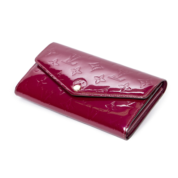 Louis Vuitton | Bags | Louis Vuitton Sarah In Magenta Monogram Vernis ...